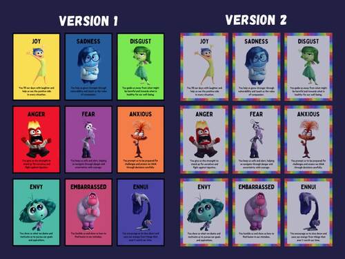 Inside Out 2 Posters (9x2) | Purpose of Our Emotions Feelings | Inside ...