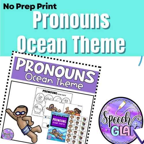 Pronouns: Ocean Theme by Speech Glam | TPT