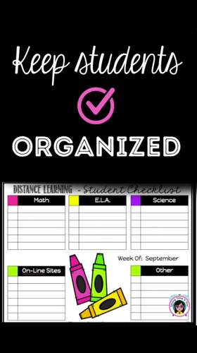 Distance Learning Checklists BUNDLE by Saving Time 4 You! | TpT