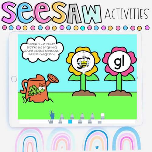 Seesaw Digital Learning Blends Digital Activities by Kindergarten Rocks