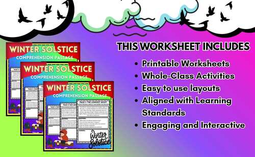 Celebrate Winter Solstice: 20 Short Reading Comprehension Passages ...