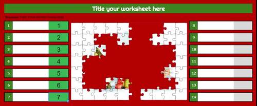 Christmas Gnomes JIGSAW Puzzle - Google Sheets Digital Mystery Picture ...