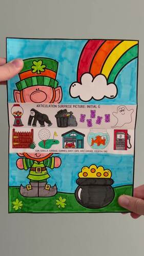 St. Patrick's Day Articulation Folding Surprise Craft by Jennie's ...