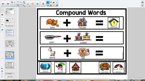 Compound Words MEGA Pack for SMARTboard - Updated 2025! by Leigh Majer