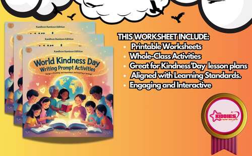 World Kindness Day Writing Prompt Activities 3rd,4th,5th,6th,7th,8th ...