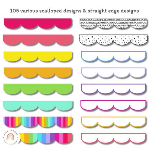 Bulletin Board Borders | Spotty Brights Classroom Decor | TPT