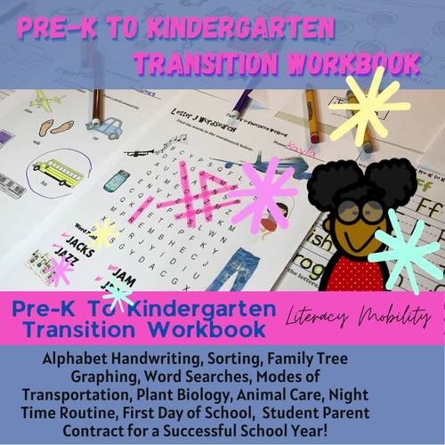 Kindergarten Readiness Preschool To Kindergarten Transition Workbook