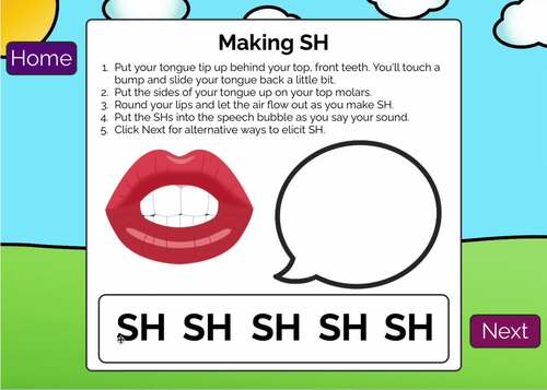 Fronting Minimal Pairs Boom Cards sh s tongue twister silly sentences ...