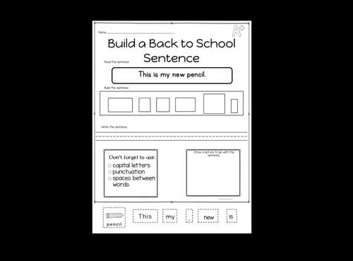 Scrambled Sentences BUNDLE | Sentence Activities for Kindergarten, 1st ...