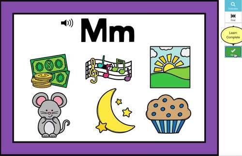 Letters A through M with Boom Cards™ | Letter and Sound Recognition ...