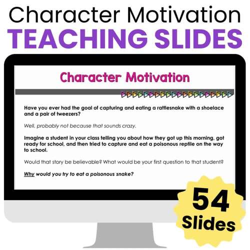 Character Motivation Teaching Slides and Printable Guided Notes | TPT