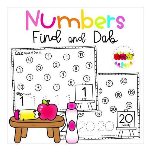 Number Recognition 1-20 & Tracing Worksheets for Kindergarten, Back to ...