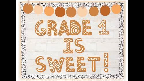 Gingerbread Letters & Numbers for Bulletin Board Titles / Classroom ...