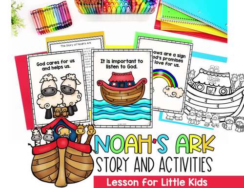 Sunday School Lessons | Noahs Ark Craft | Bible Study for Kids | TPT