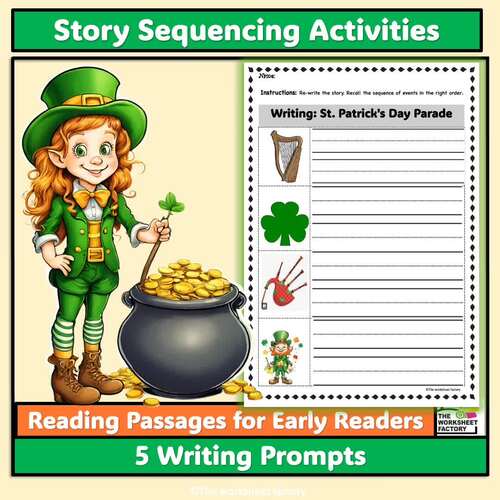 St Patrick Sequencing Stories with Pictures- Early Readers Literacy ...