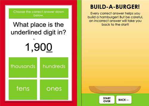 Place Value Boom Cards Game 3rd Grade Boom Cards for Math Review Game