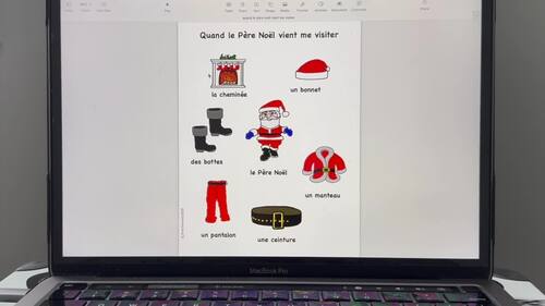 Noël – Christmas - interactive French reading writing listening activities