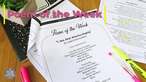 Poem of the Week, Poetry Workbook, Volume 2, Printable & Digital
