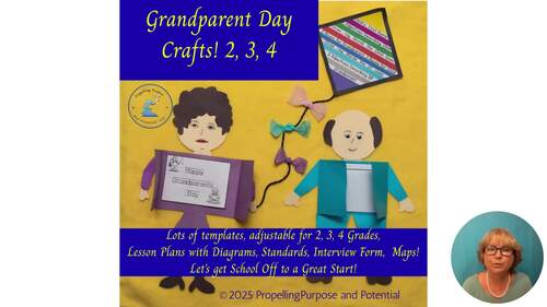 Grandparents Day Crafts Grades 2, 3, 4 by Propelling Purpose and Potential