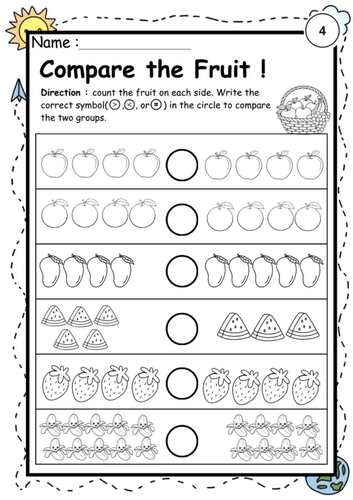 Fun with Numbers: More or Less – 7 Pages (Kindergarten–Grade 1) | TPT