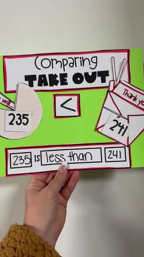 Comparing Numbers Math Craft by The Teaching Diva Corner | TPT