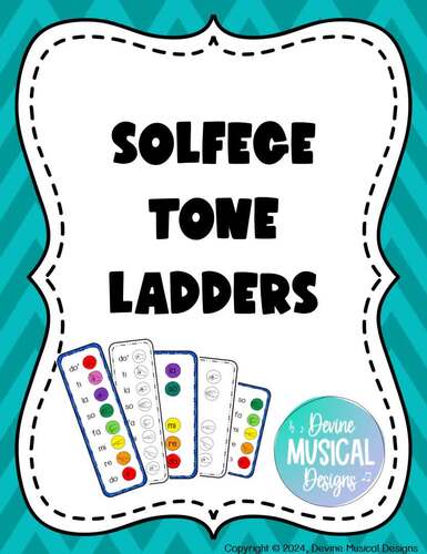 Tone Ladders COMPLETE SET! - Boomwhacker Colors, Curwin/Glover Hand Signs