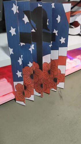 Veterans Day crafts Agamograph Art 2D Remembrance Day Memorial Day ...