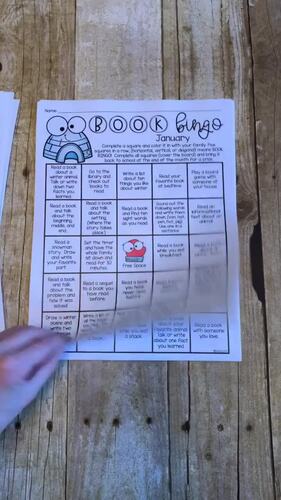 Monthly Reading Incentive Book Bingo Boards | Reading Bingo Home Connection