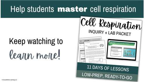Cellular Respiration Lesson (Plant Focus) by CrouseWorks Learning