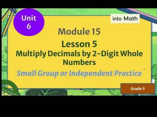 HMH Into Math, Grade 5, Module 15 Bundle (Lessons 1-6) by Annie's Little Helper