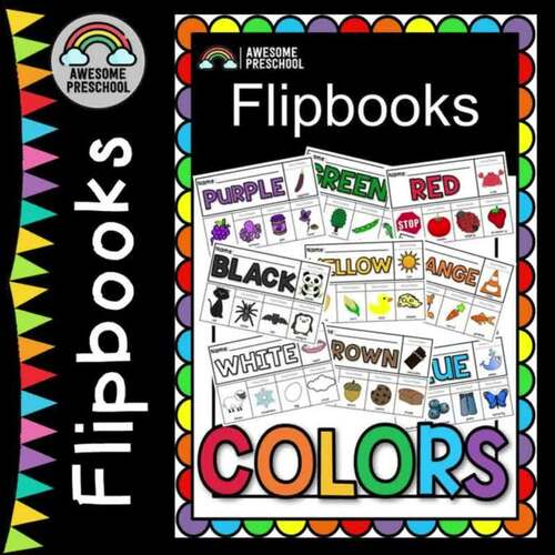 Math - Colors Flip Book | Printable Color Recognition Activity for ...