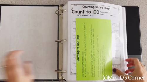 Counting and Cardinality Math Assessment for IEP Progress Monitoring