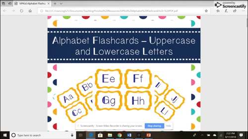 Uppercase and Lowercase Letter Flashcards - VIPKid by Teach for Tomorrow