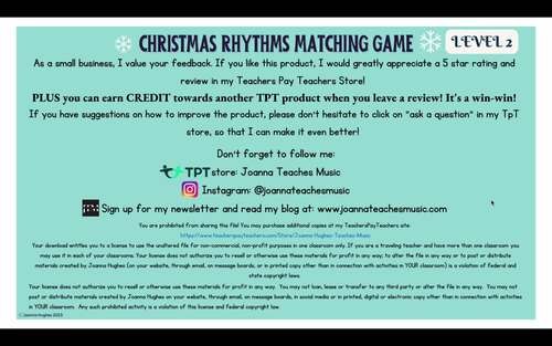 Christmas Rhythms: The Bundle! Music Matching Games for Google Slides