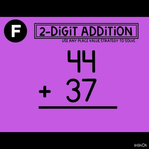 2-Digit Add & Subtract with Regrouping Task Cards | Place Value Strategies