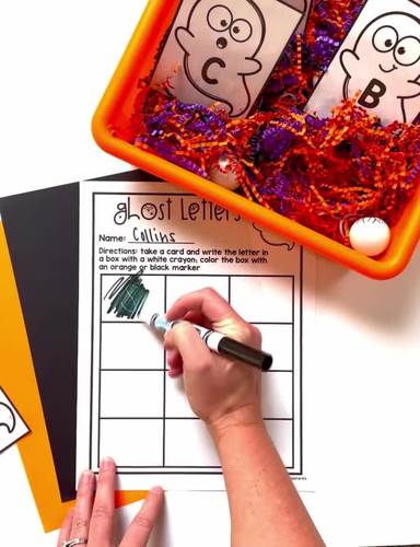 Halloween Letter Recognition Activity by Megs Teacher Life | TPT