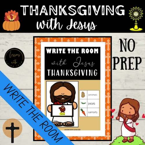 THANKSGIVING Write the Room Printable Worksheets RELIGIOUS | TPT