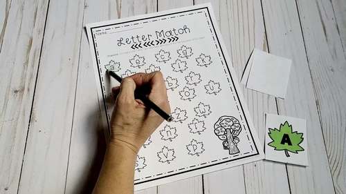 Leaf Theme Literacy Activities & Centers by Running Turtle Resources