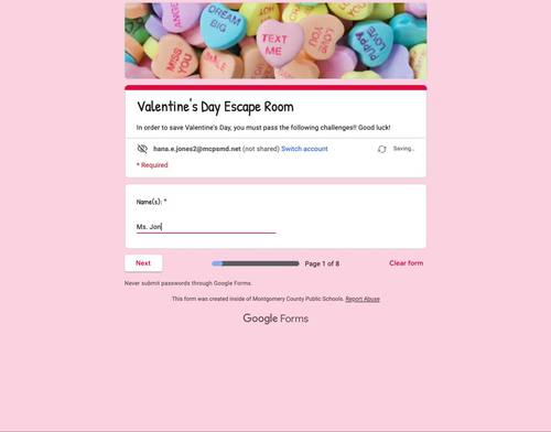 Digital ELA ESCAPE ROOM - Valentine's Day! by Meet Ms Jones | TPT