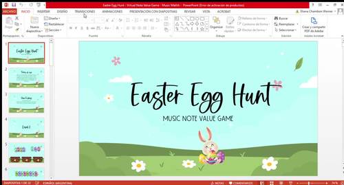 Virtual Easter Egg Hunt - Music Note Value Game - Music Math | TPT