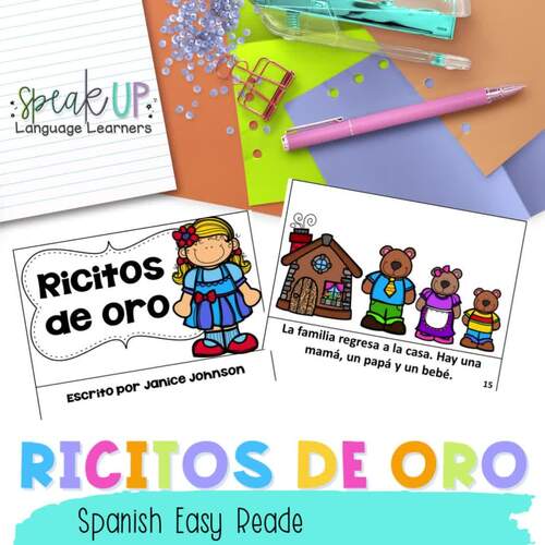 Ricitos de Oro Goldilocks Spanish Fairy Tale Reader Easy Beginning Mini ...
