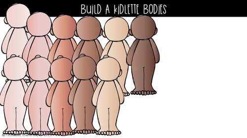 Build A Kidlette Bodies and Hands clip art, Build a Kid clip art COMBO PACK
