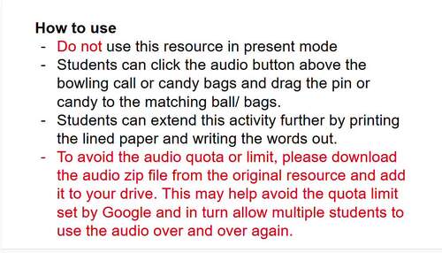 K–2nd Gr Phonics Onset & Rime Word Work | Bowling & Candy Google Slides ...