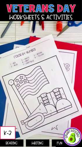 Veterans Day Activities for K-3 | Reading, Writing, Sub Plans, & Fun ...