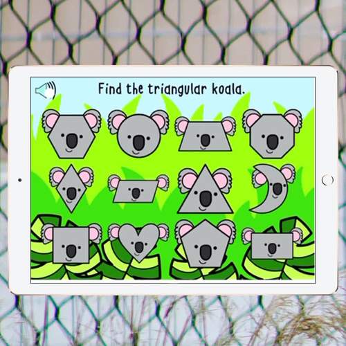 Find the zoo animal shapes | BOOM CARDS with audio | TRIANGLE | TPT