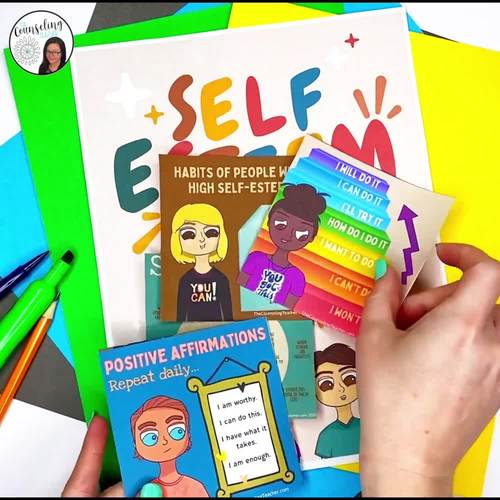 Self Esteem Workbook by The Counseling Teacher Brandy | TPT