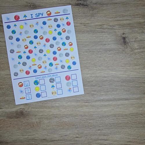 Space I Spy With Graphing by HH Fun and Learning | TPT