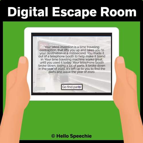 Digital L Articulation Escape Room Escaping 2020 by Hello Speechie