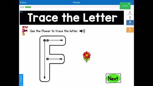 Letter F Alphabet Activities | Digital Task Cards with Boom Learning