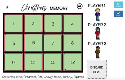 Winter & Winter Holidays Matching Games Boom Cards™ | Winter Memory